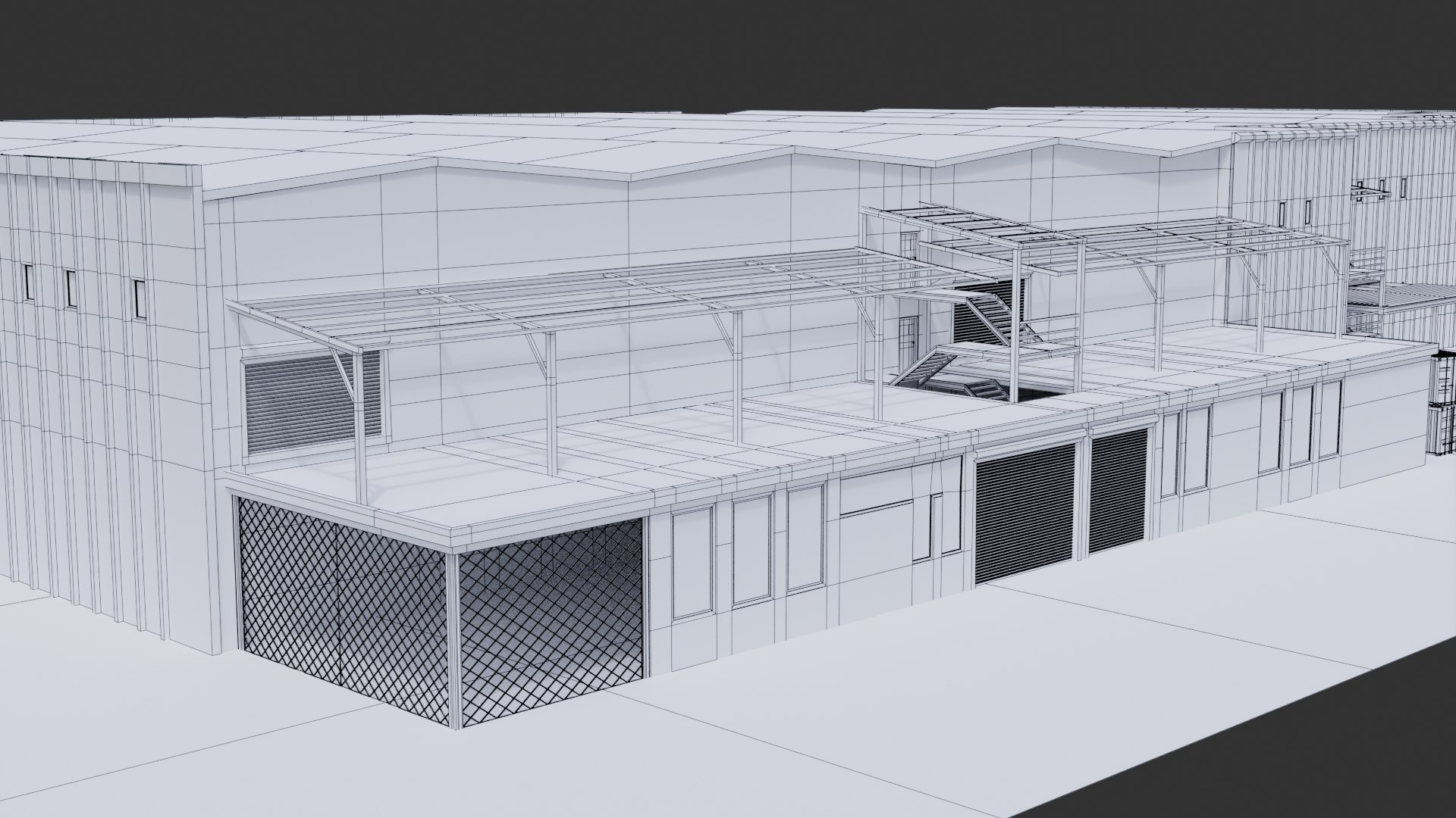 Industrial Warehouse 3D model - TurboSquid 1954616