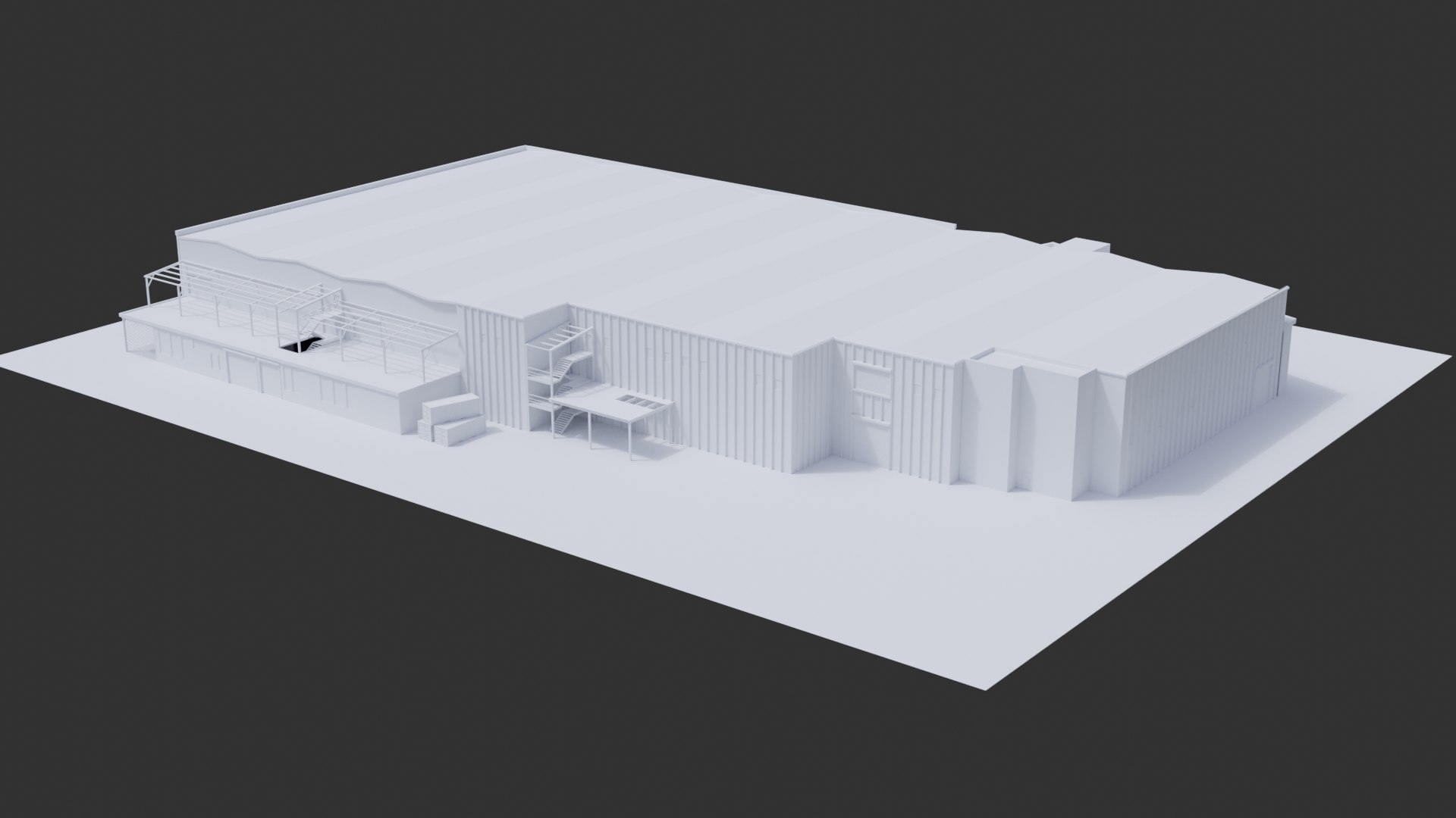 Industrial Warehouse 3D model - TurboSquid 1954616