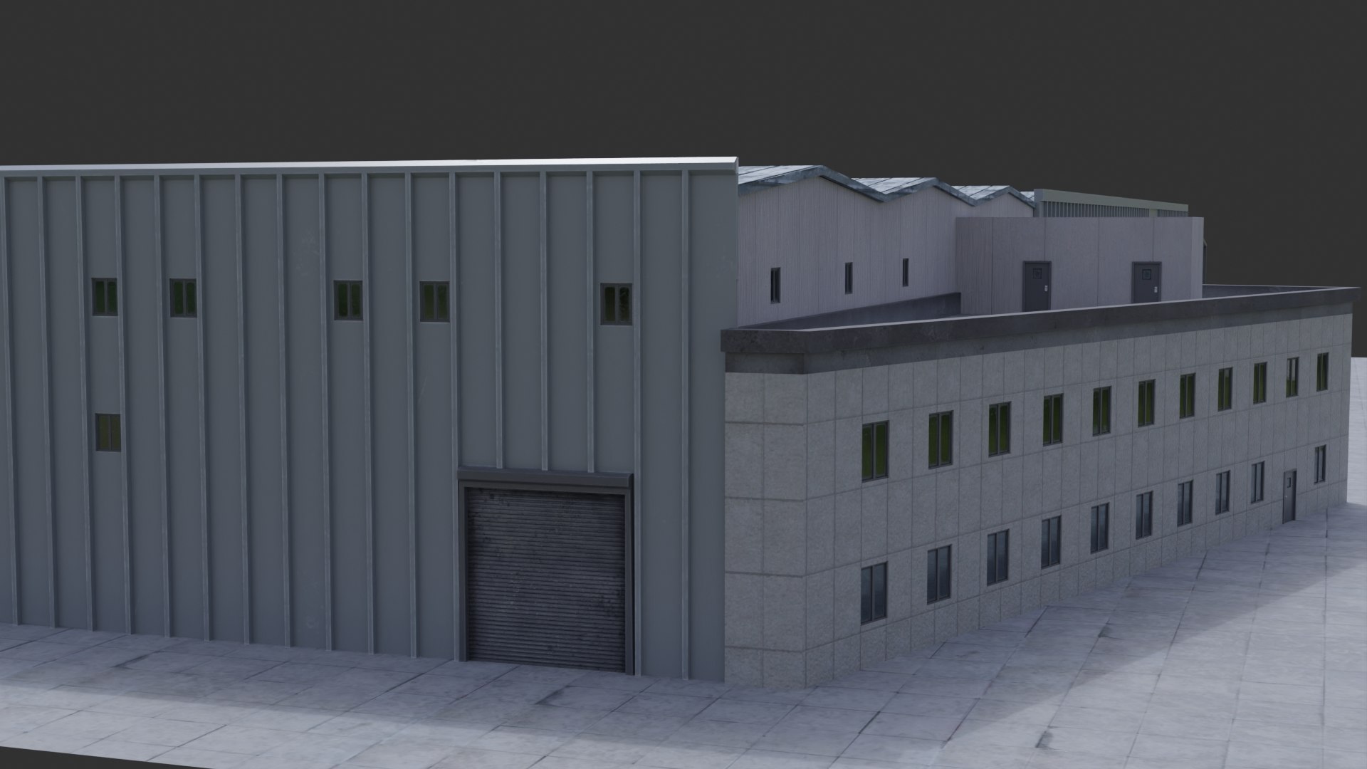 Industrial Warehouse 3D model - TurboSquid 1954616