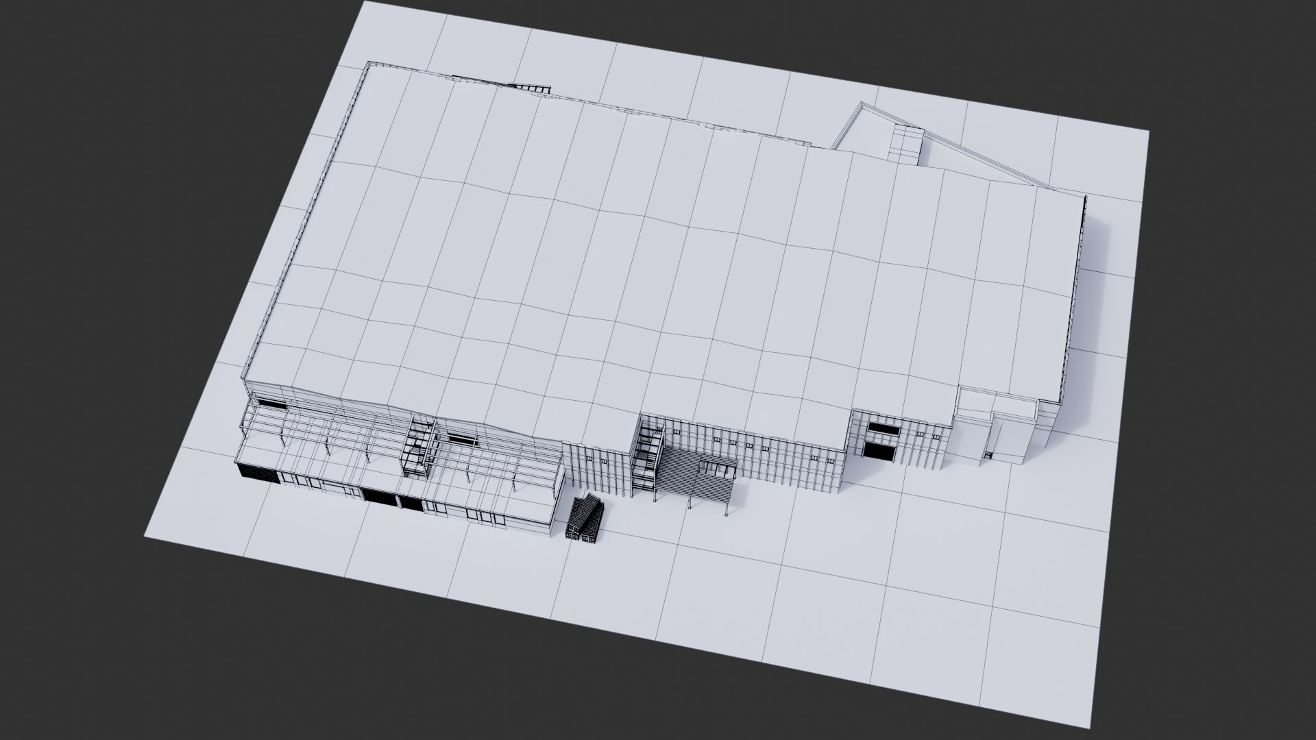 Industrial Warehouse 3D model - TurboSquid 1954616