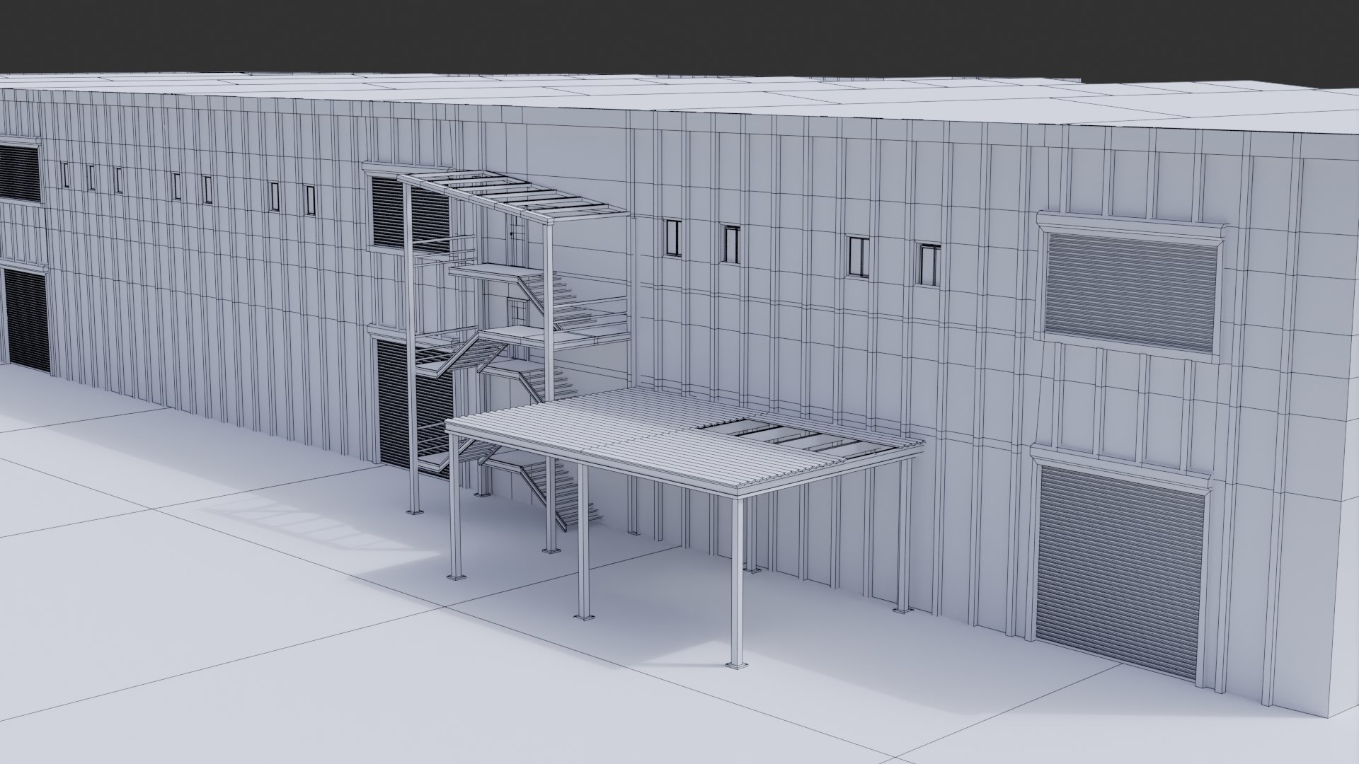 Industrial Warehouse 3D model - TurboSquid 1954616