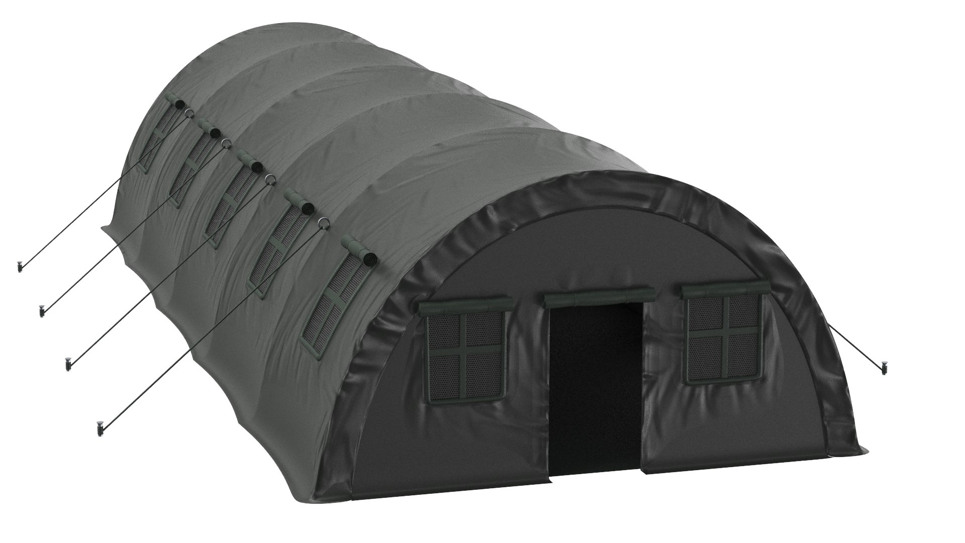 3D Detailed Military Tent Model - TurboSquid 2198349