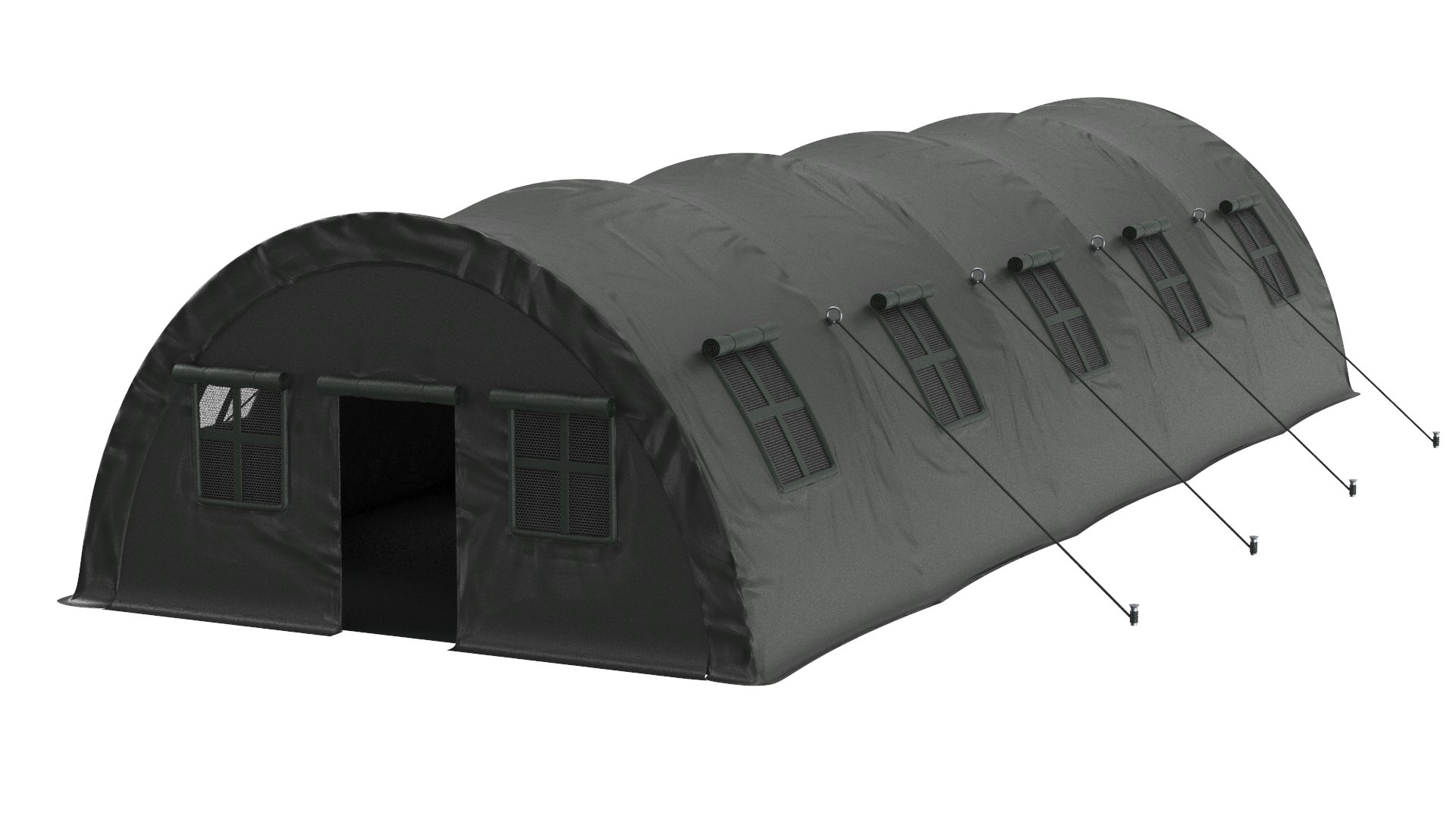 3D Detailed Military Tent Model - TurboSquid 2198349