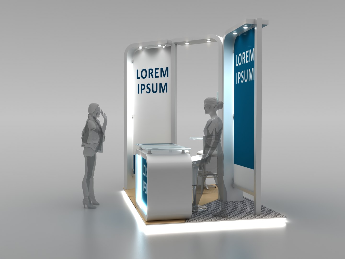 3D Exhibition Stand Fuar 3x2m Model - TurboSquid 1754032