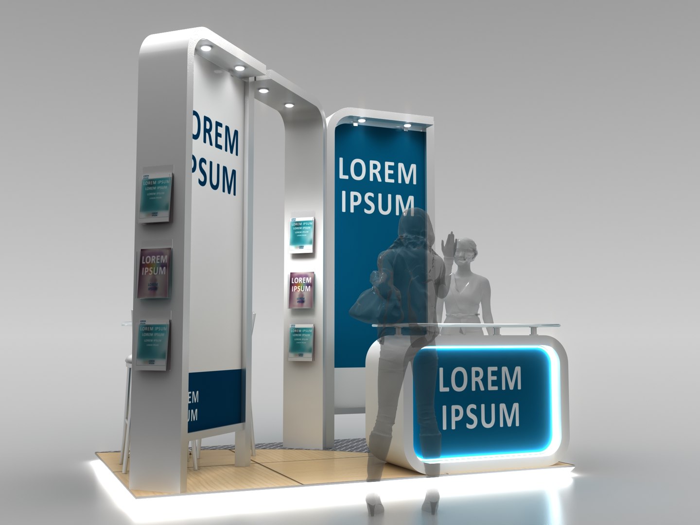 3D Exhibition Stand Fuar 3x2m Model - TurboSquid 1754032