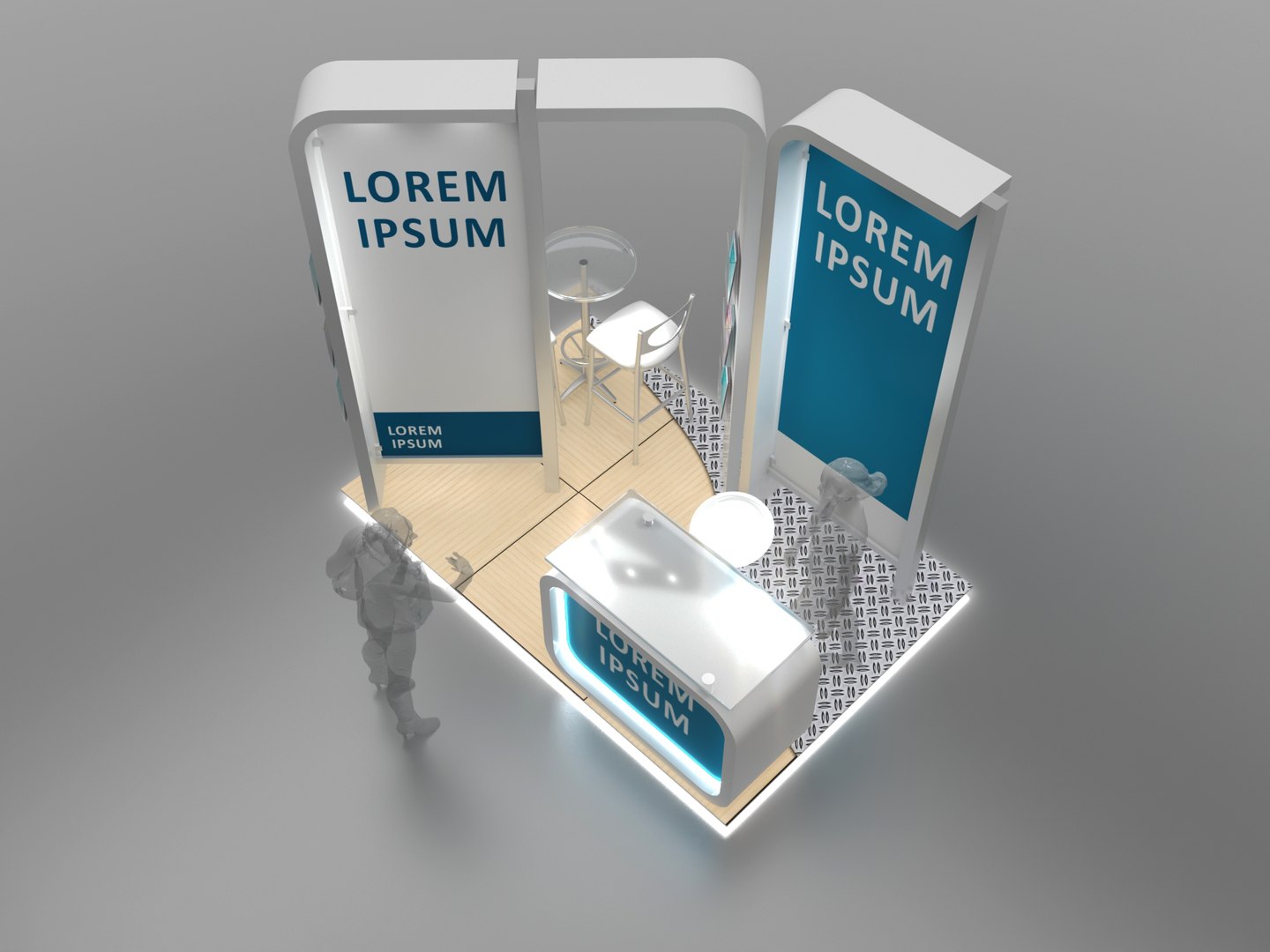 3D Exhibition Stand Fuar 3x2m Model - TurboSquid 1754032