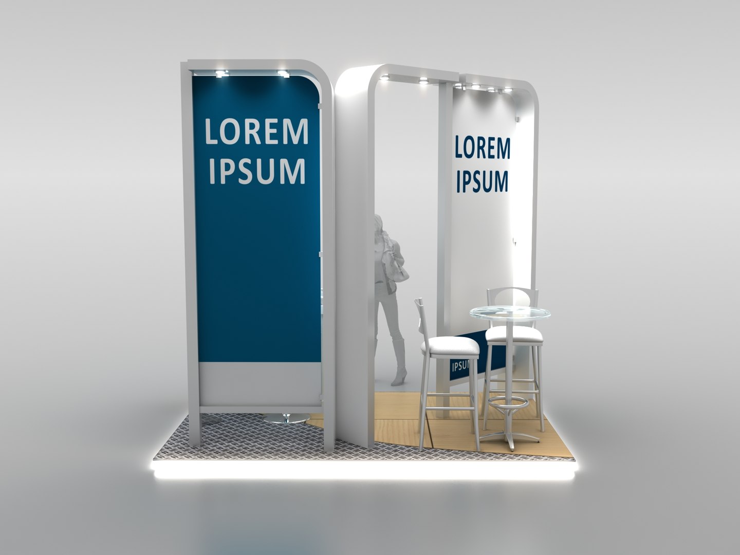 3D Exhibition Stand Fuar 3x2m Model - TurboSquid 1754032