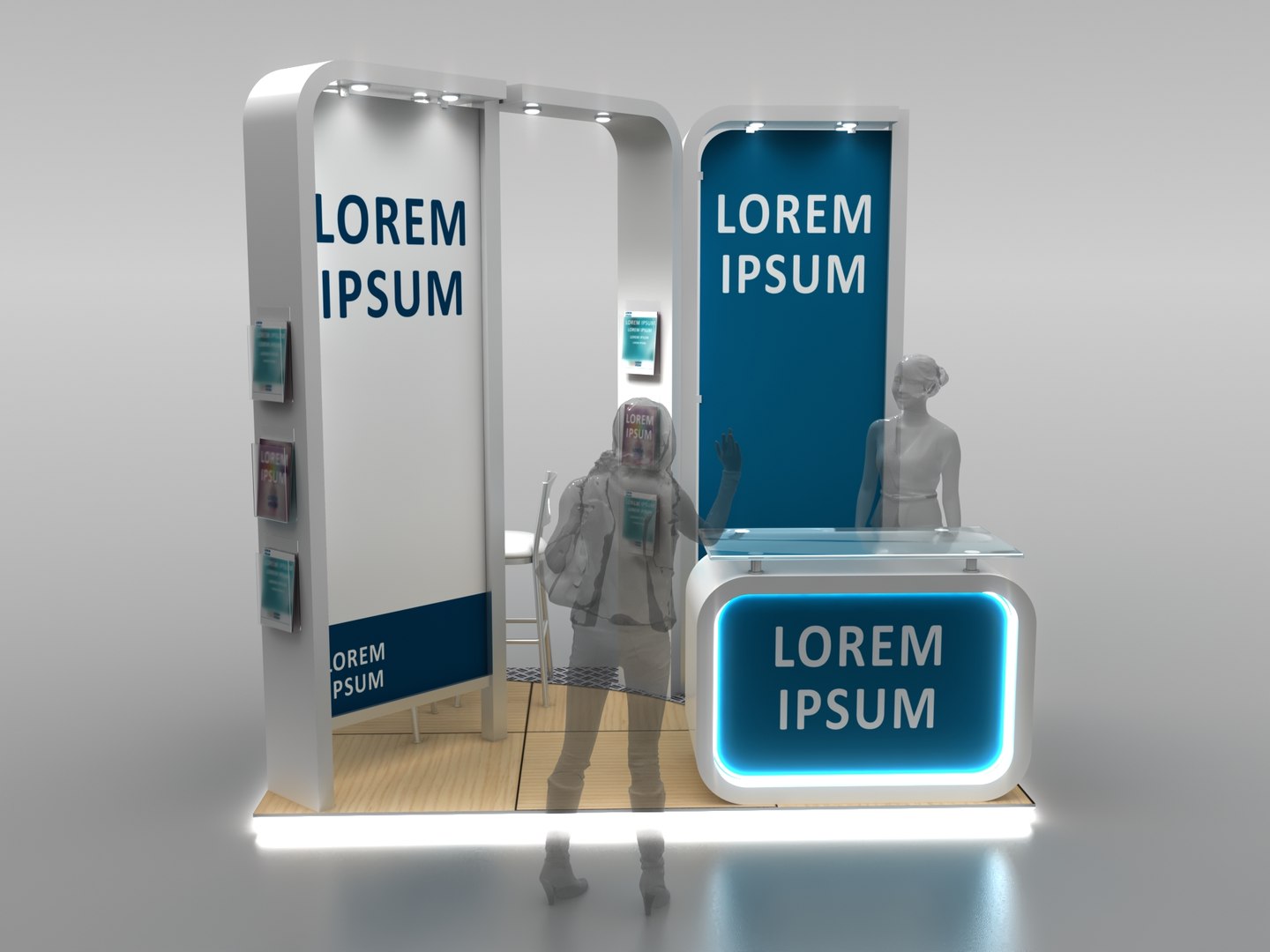3D Exhibition Stand Fuar 3x2m Model - TurboSquid 1754032