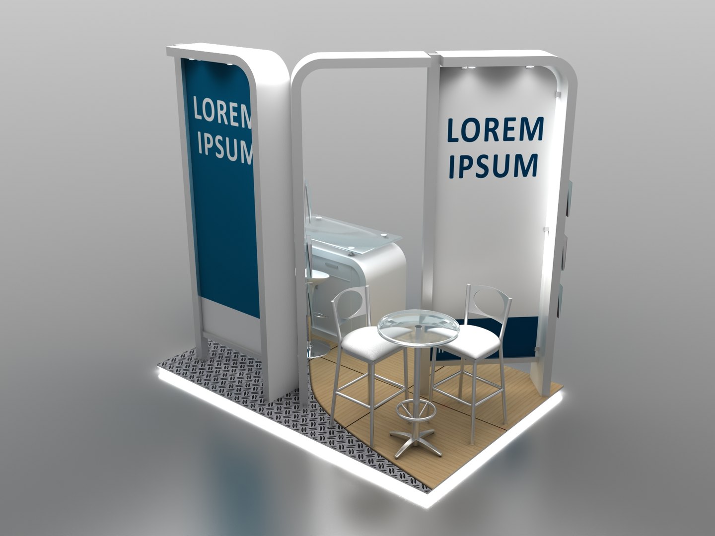 3D Exhibition Stand Fuar 3x2m Model - TurboSquid 1754032