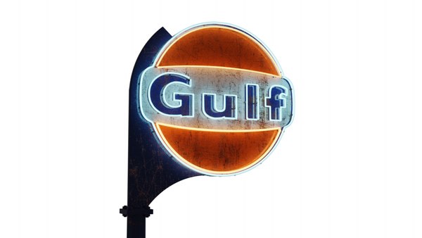 3D GULF NEON SIGN 1950s - TurboSquid 1967028