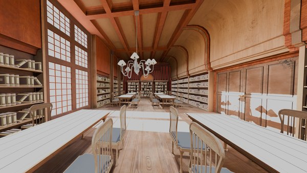 modelo 3d Biblioteca de realidad virtual - TurboSquid 2223875