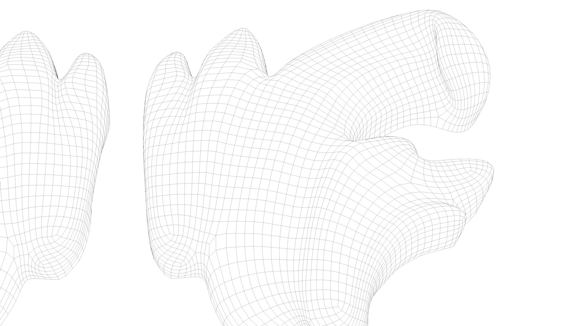 3D Plaster Decorative Bow DS350 Model - TurboSquid 2385009