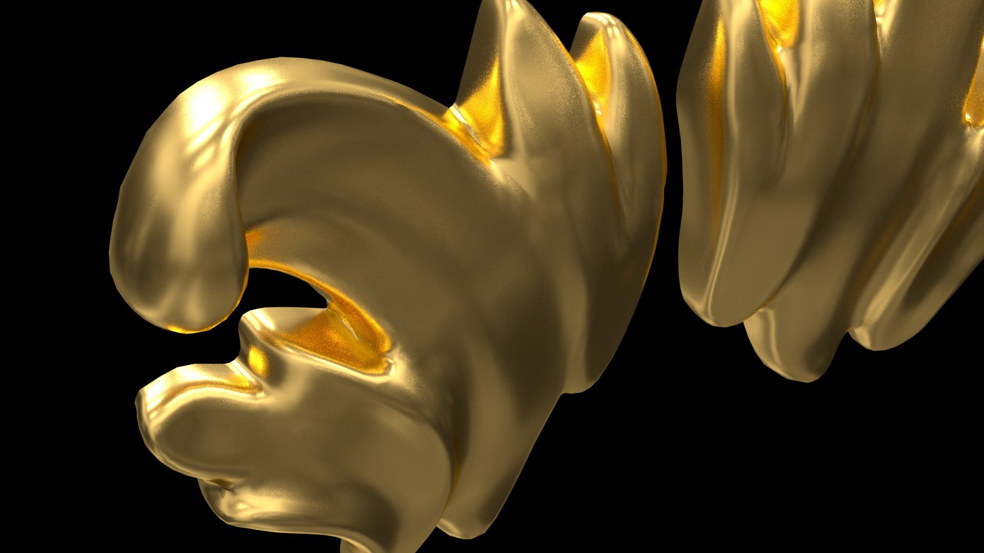 3D Plaster Decorative Bow DS350 Model - TurboSquid 2385009