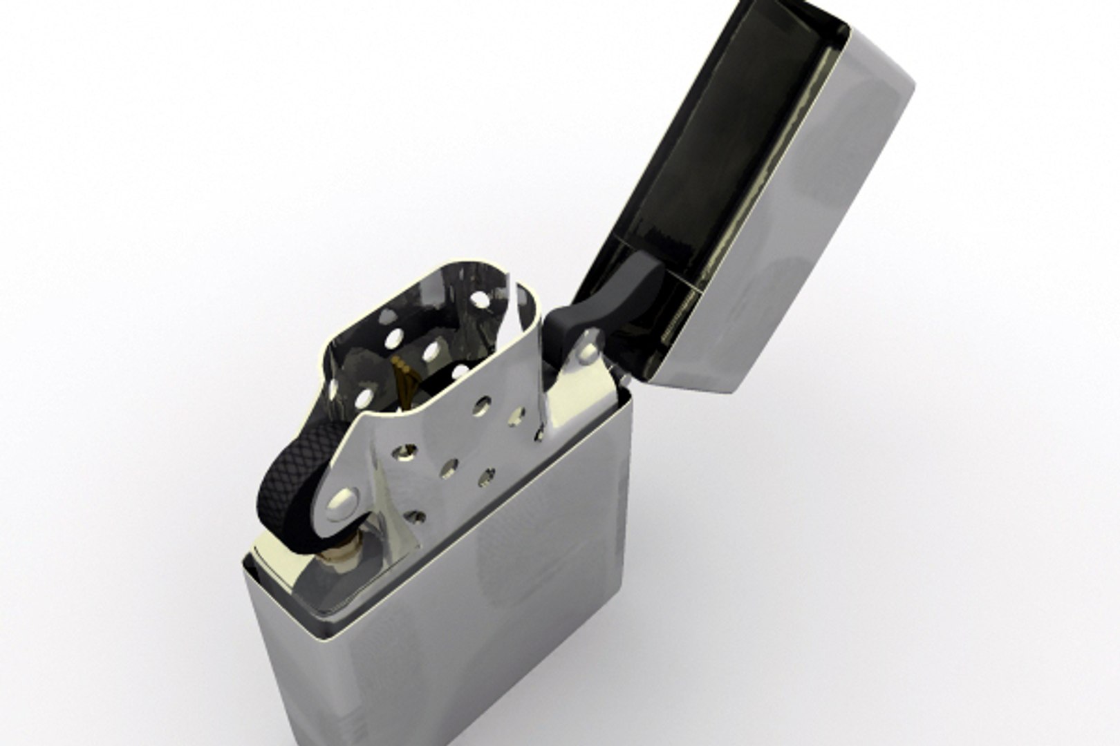 clean zippo lighter 3d max