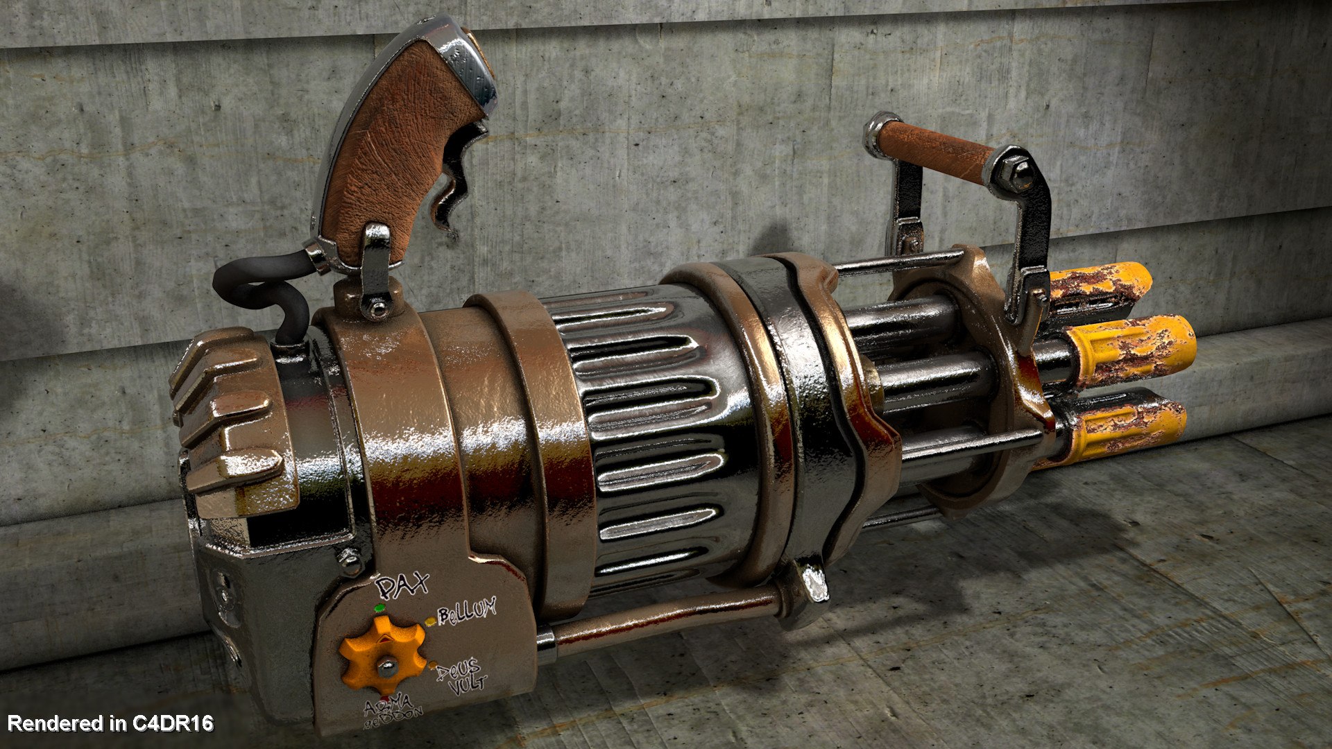 3D Gatling Machine Gun Arcane Jinx LoL Model - TurboSquid 1834986