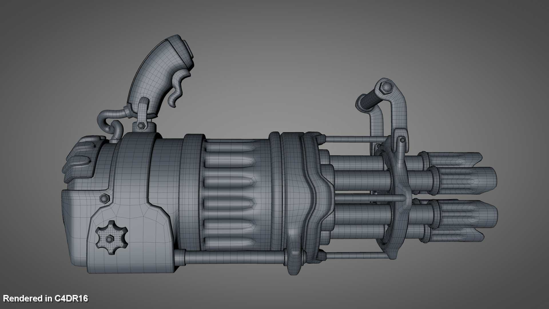 3D Gatling Machine Gun Arcane Jinx LoL Model - TurboSquid 1834986
