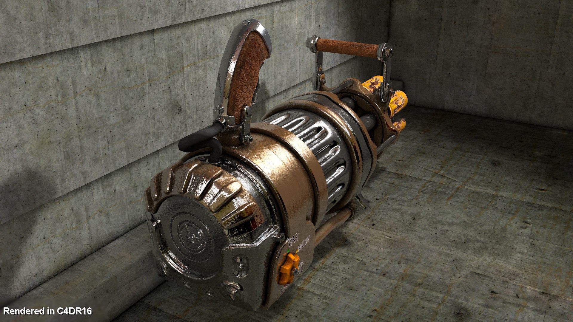 3D Gatling Machine Gun Arcane Jinx LoL Model - TurboSquid 1834986