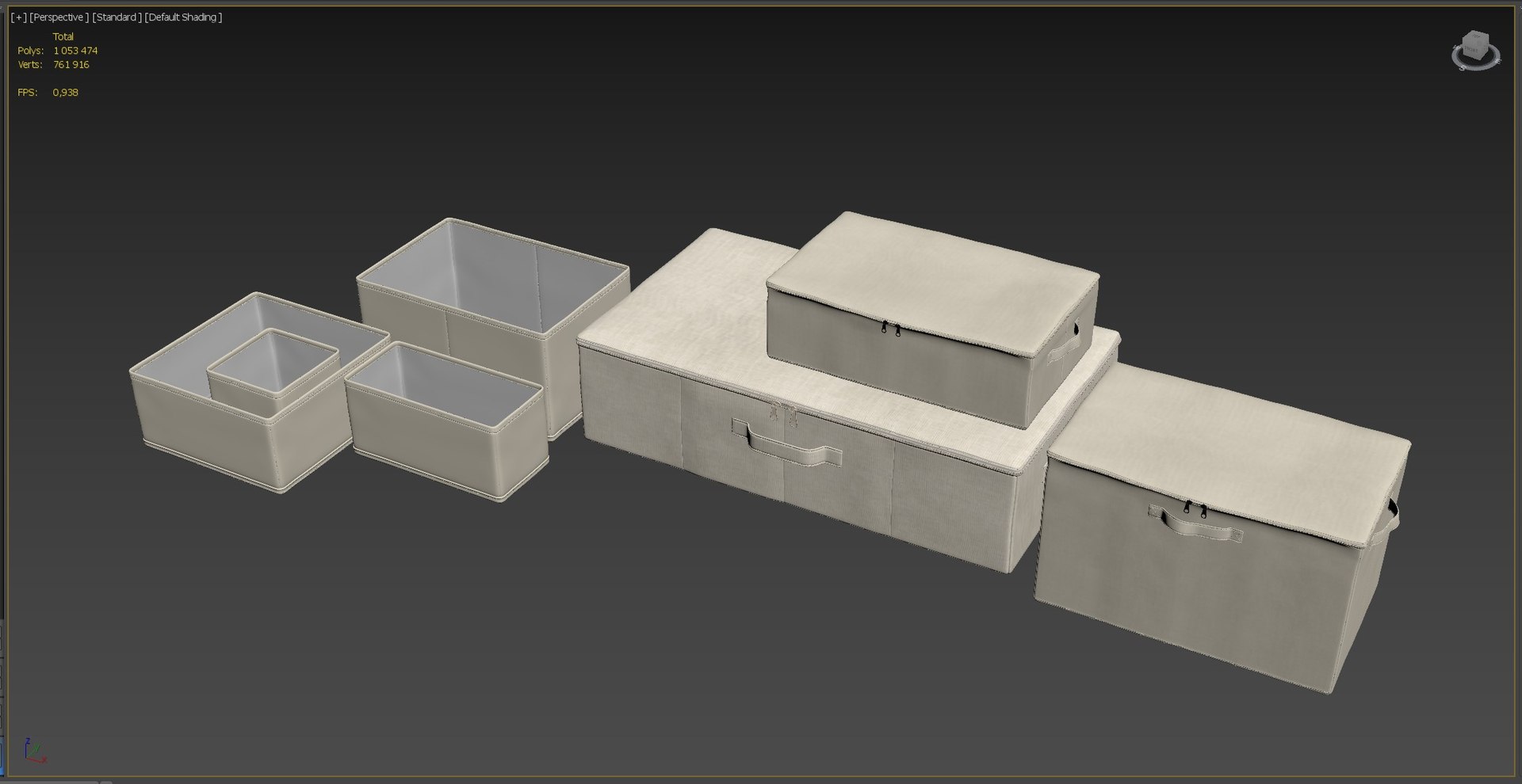 3D Foldable Cotton Storage Box And Organizer ZARA HOME - TurboSquid 2144676