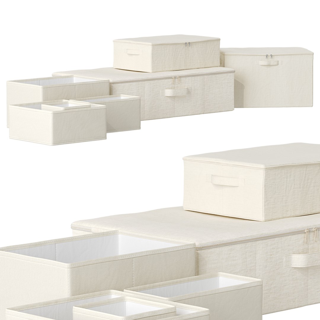 3D Foldable Cotton Storage Box And Organizer ZARA HOME - TurboSquid 2144676