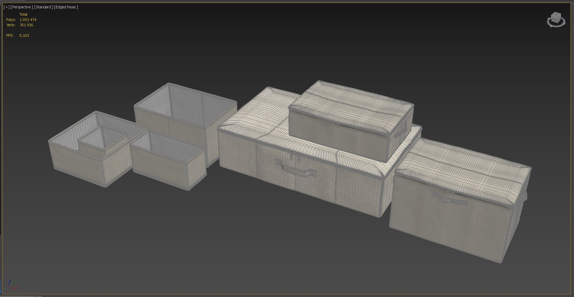 3D Foldable Cotton Storage Box And Organizer ZARA HOME - TurboSquid 2144676