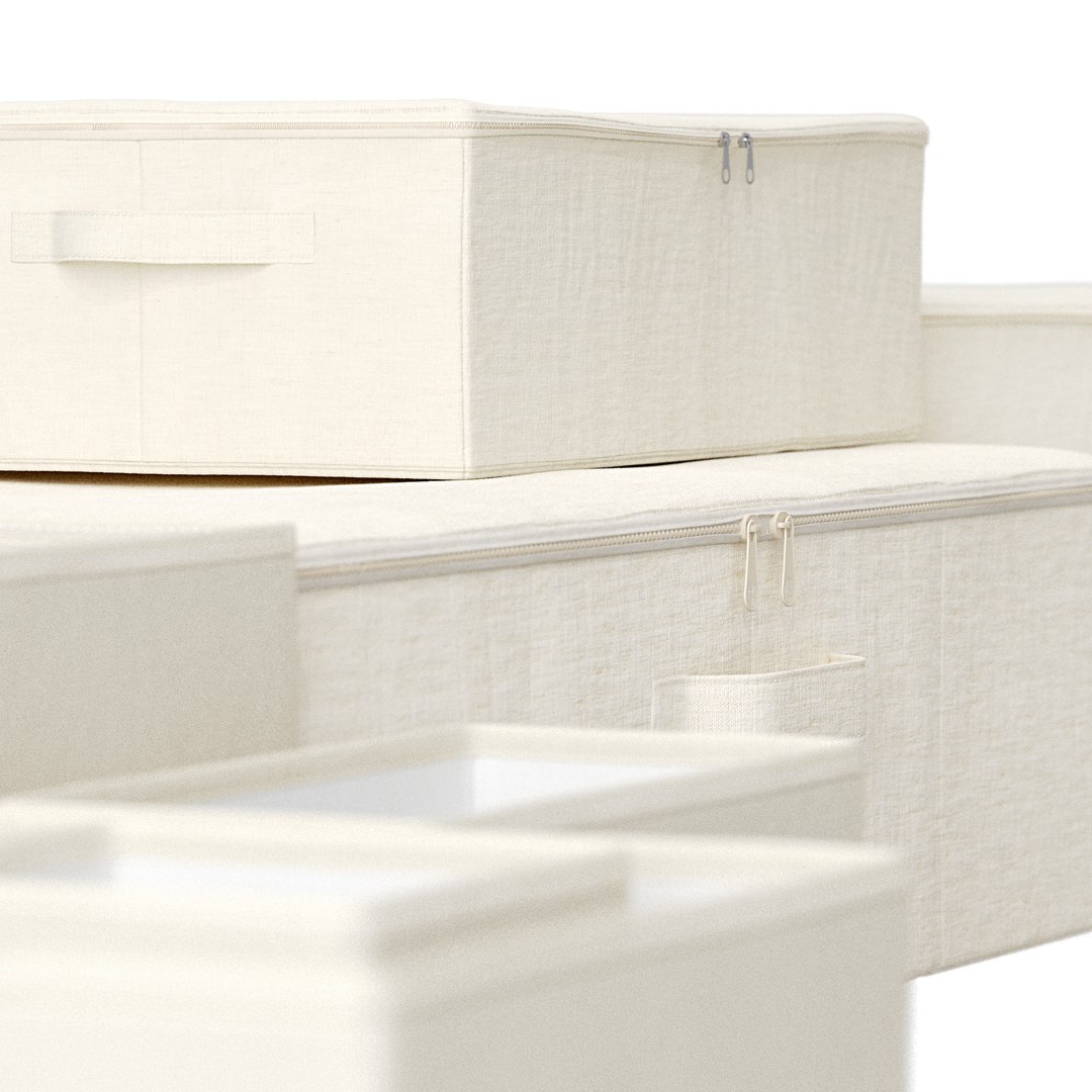 3D Foldable Cotton Storage Box And Organizer ZARA HOME - TurboSquid 2144676