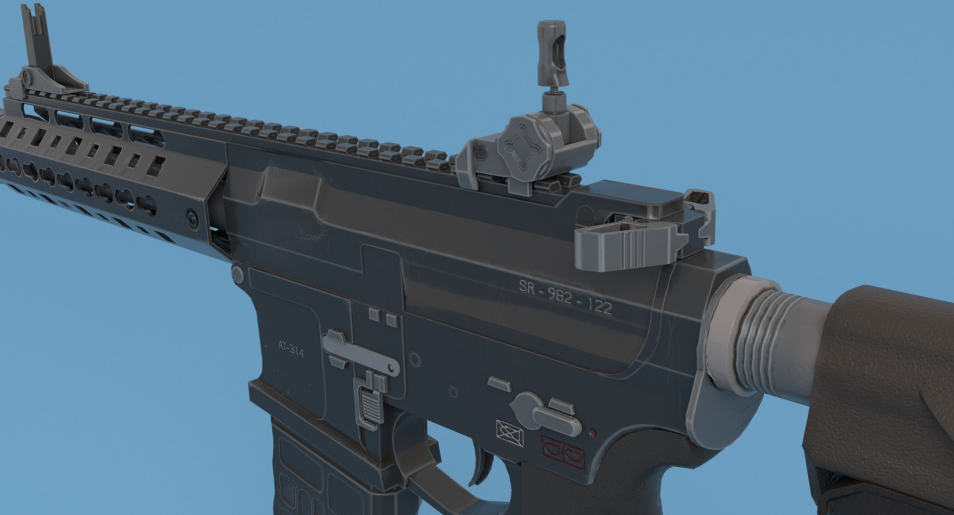 3D Assault Rifle - TurboSquid 1341168