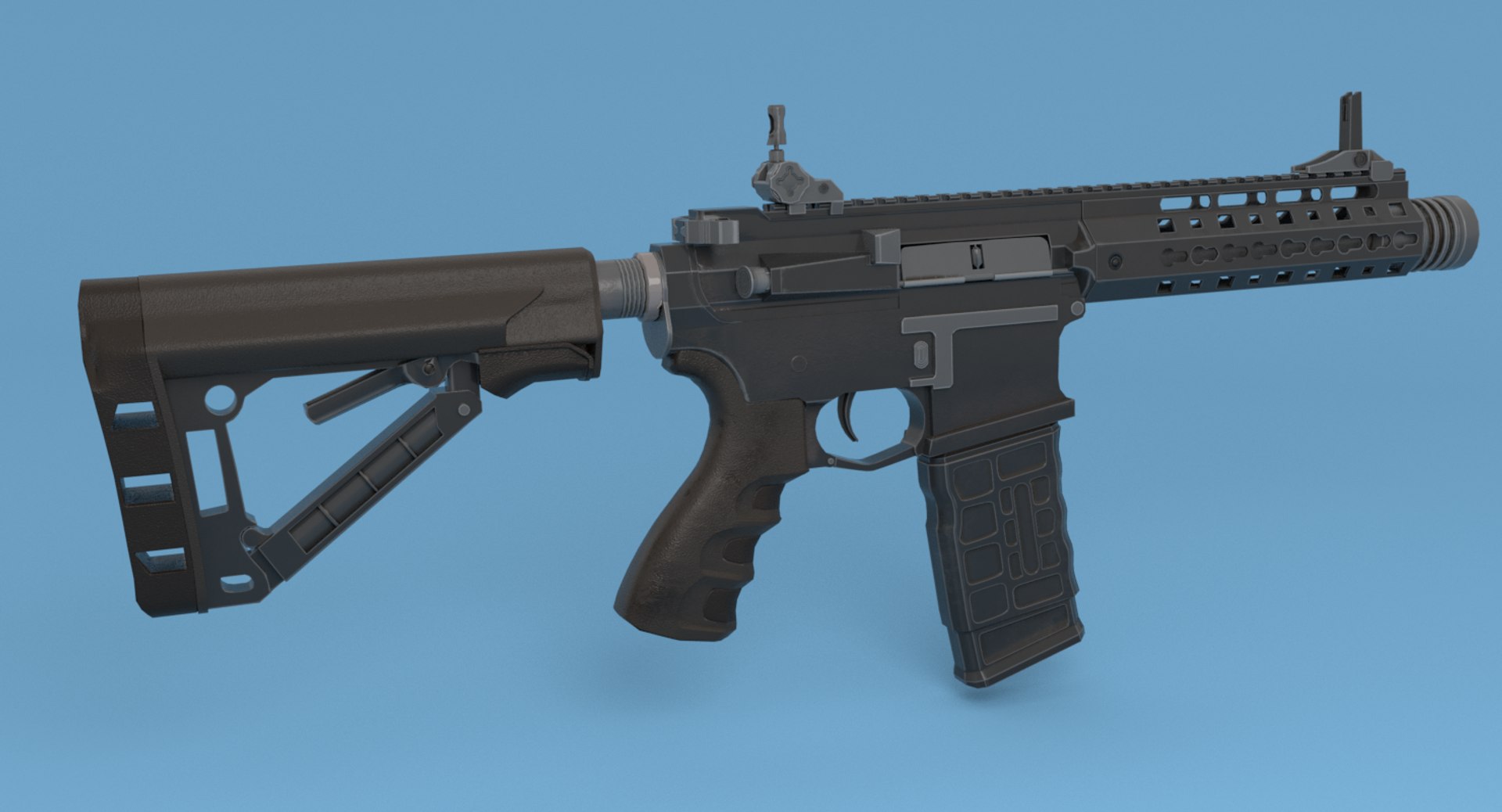 3D Assault Rifle - TurboSquid 1341168