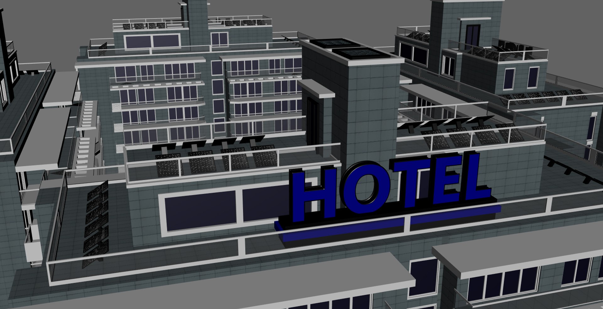 3D Hotel Ho - TurboSquid 1195523