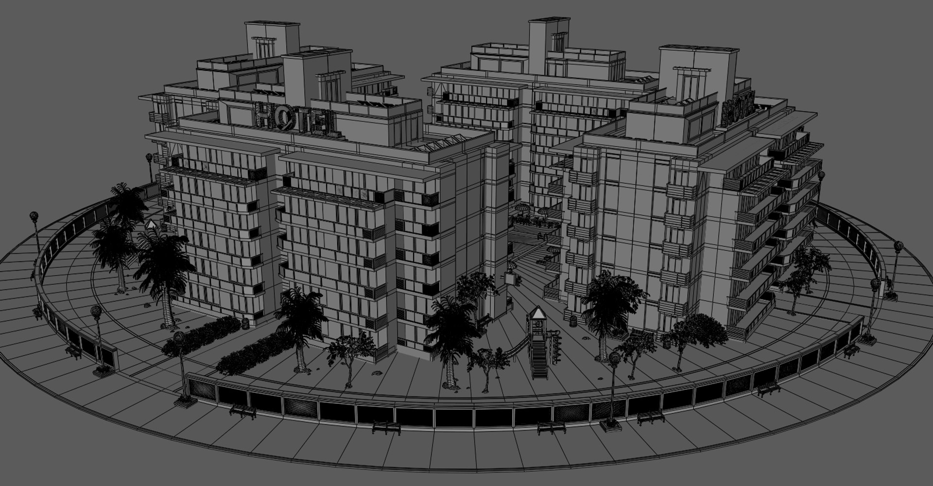 3D Hotel Ho - TurboSquid 1195523