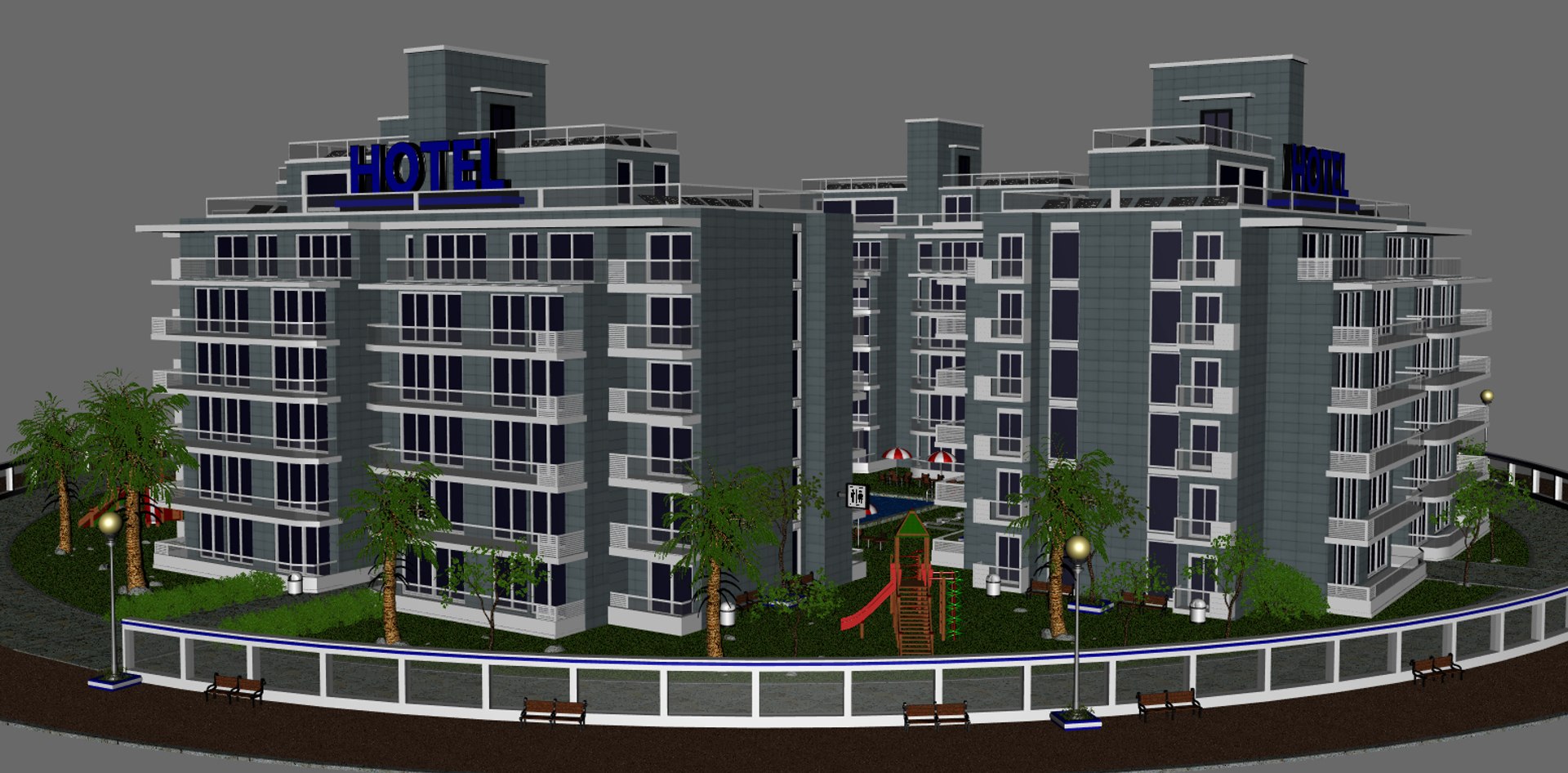 3D Hotel Ho - TurboSquid 1195523