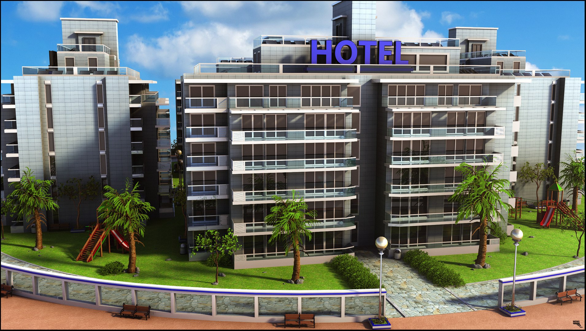 3D Hotel Ho - TurboSquid 1195523