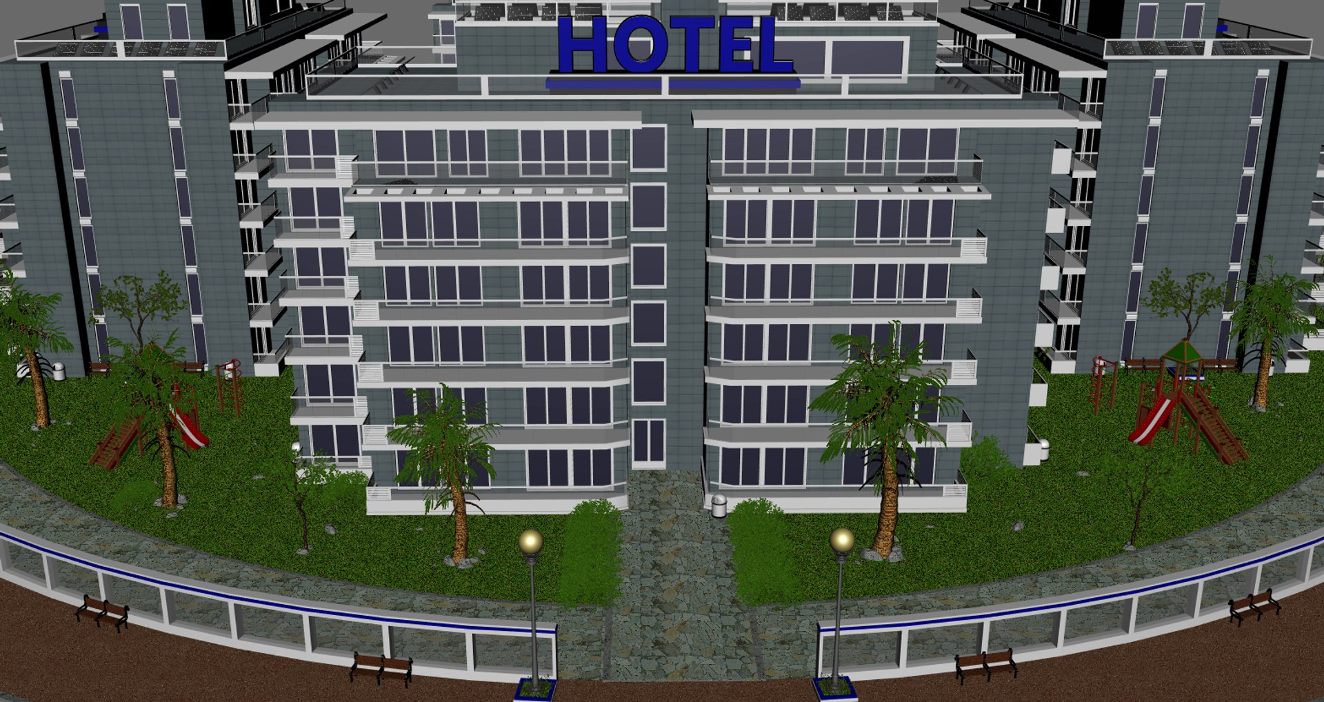 3D Hotel Ho - TurboSquid 1195523