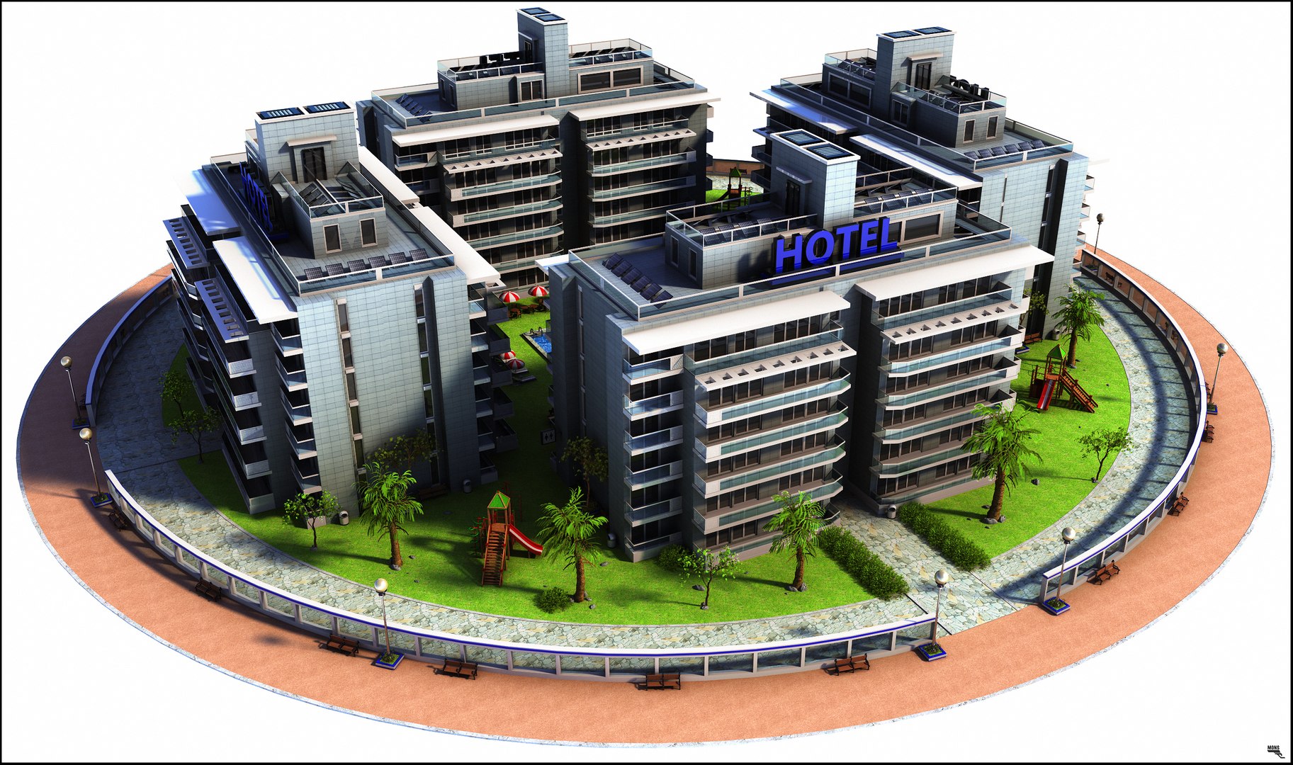 3D Hotel Ho - TurboSquid 1195523
