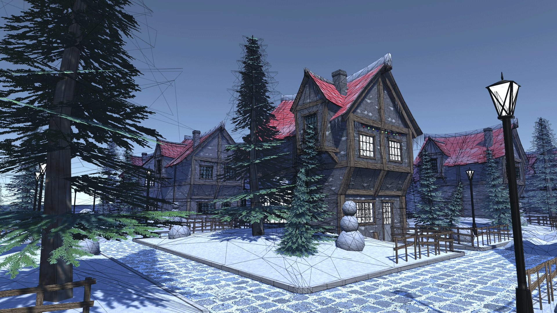 House Winter 3D Model - TurboSquid 1439539