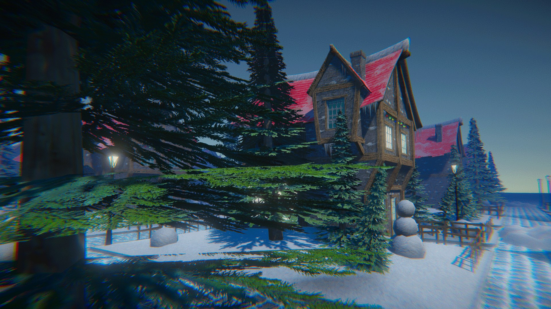 House Winter 3D Model - TurboSquid 1439539