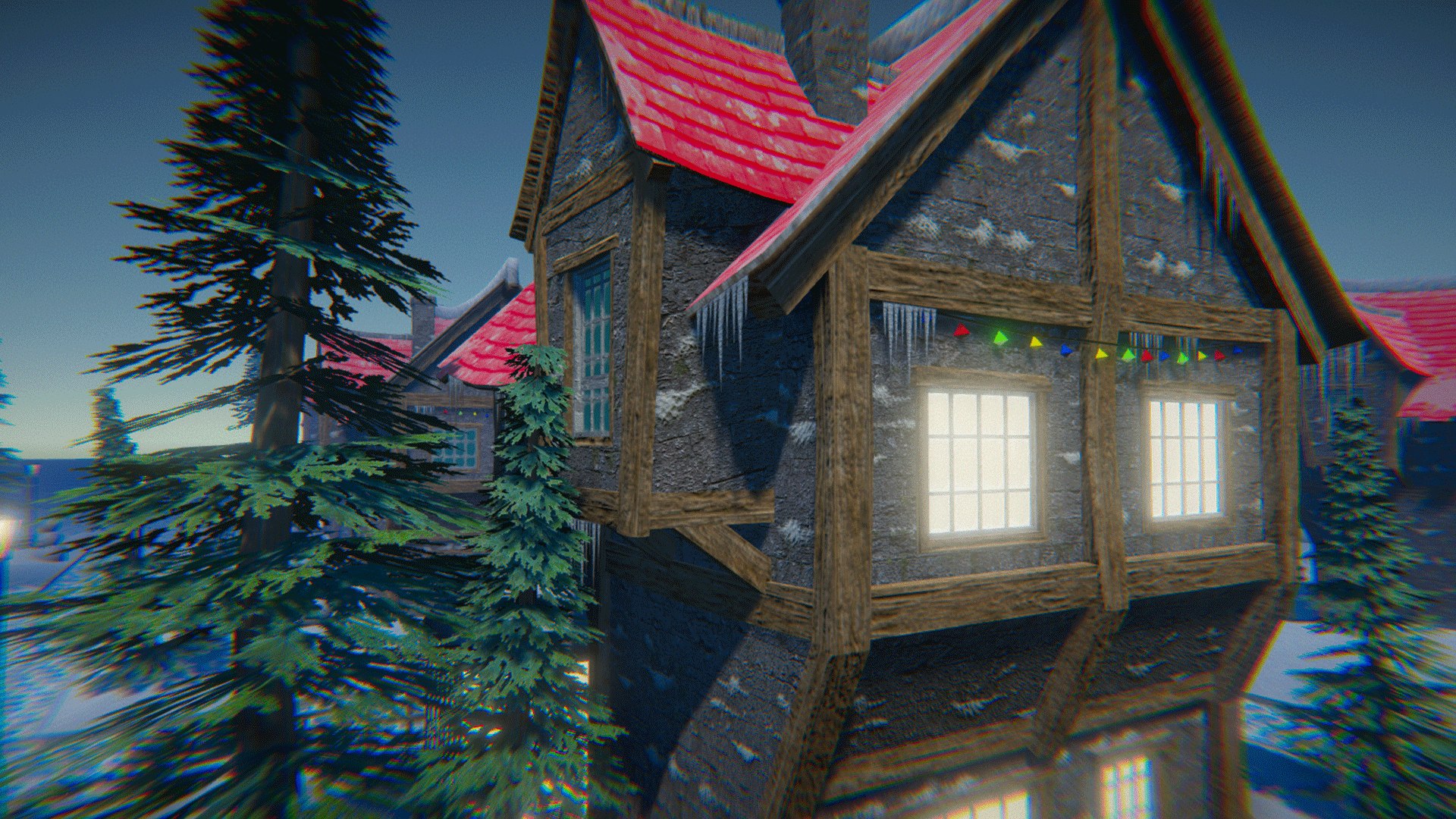 House Winter 3D Model - TurboSquid 1439539