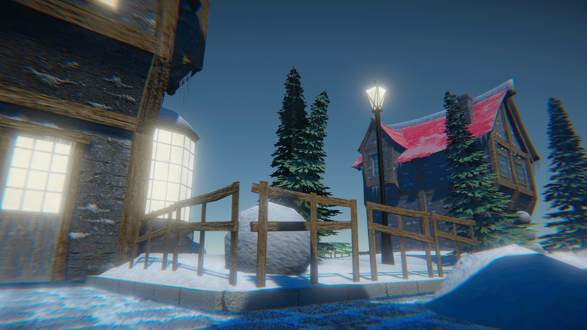 House Winter 3D Model - TurboSquid 1439539