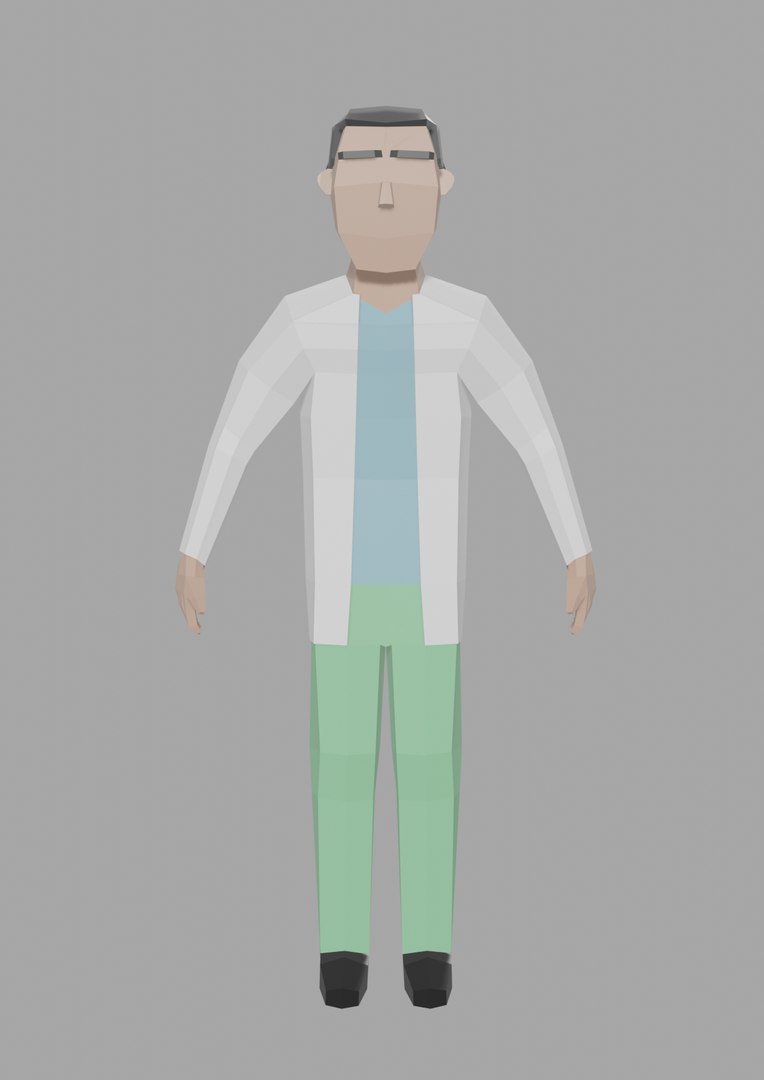 3D Doctor Character Rigged Unity - TurboSquid 1565983