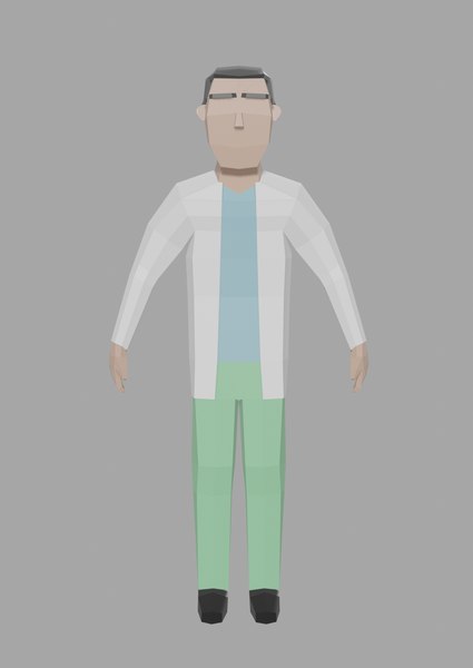 Unidade Low Poly Doctor Rigged Modelo 3D - TurboSquid 1565983