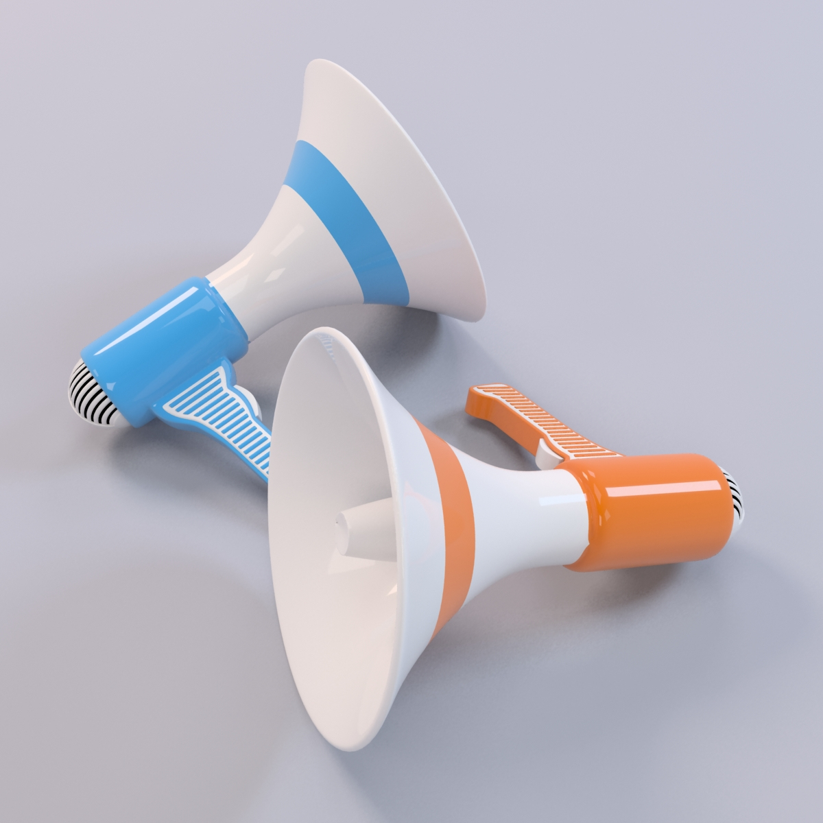 free megaphone 3d model