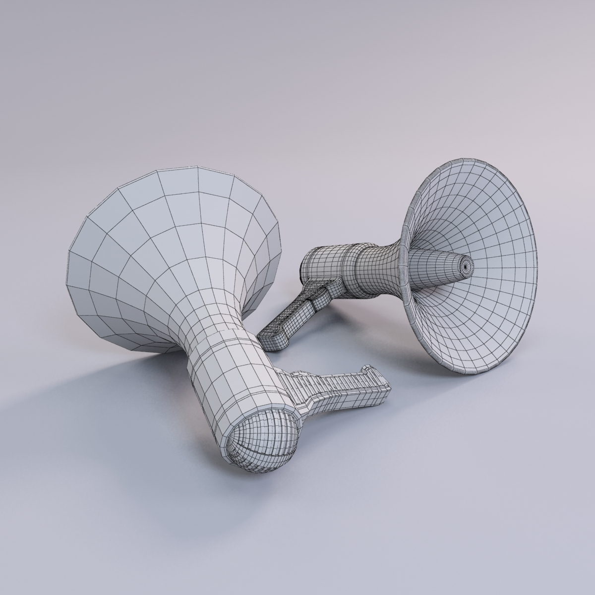 free megaphone 3d model