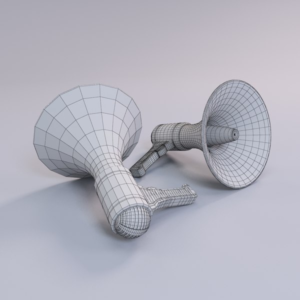 free megaphone 3d model
