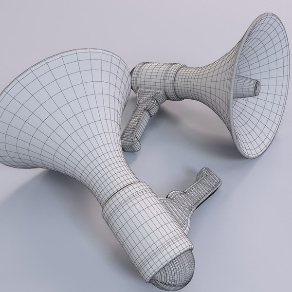 free megaphone 3d model