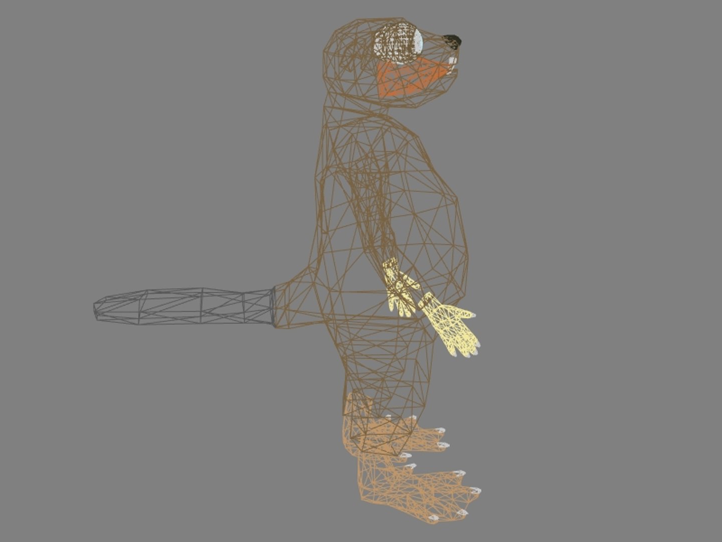 Beaver Character 3d Model