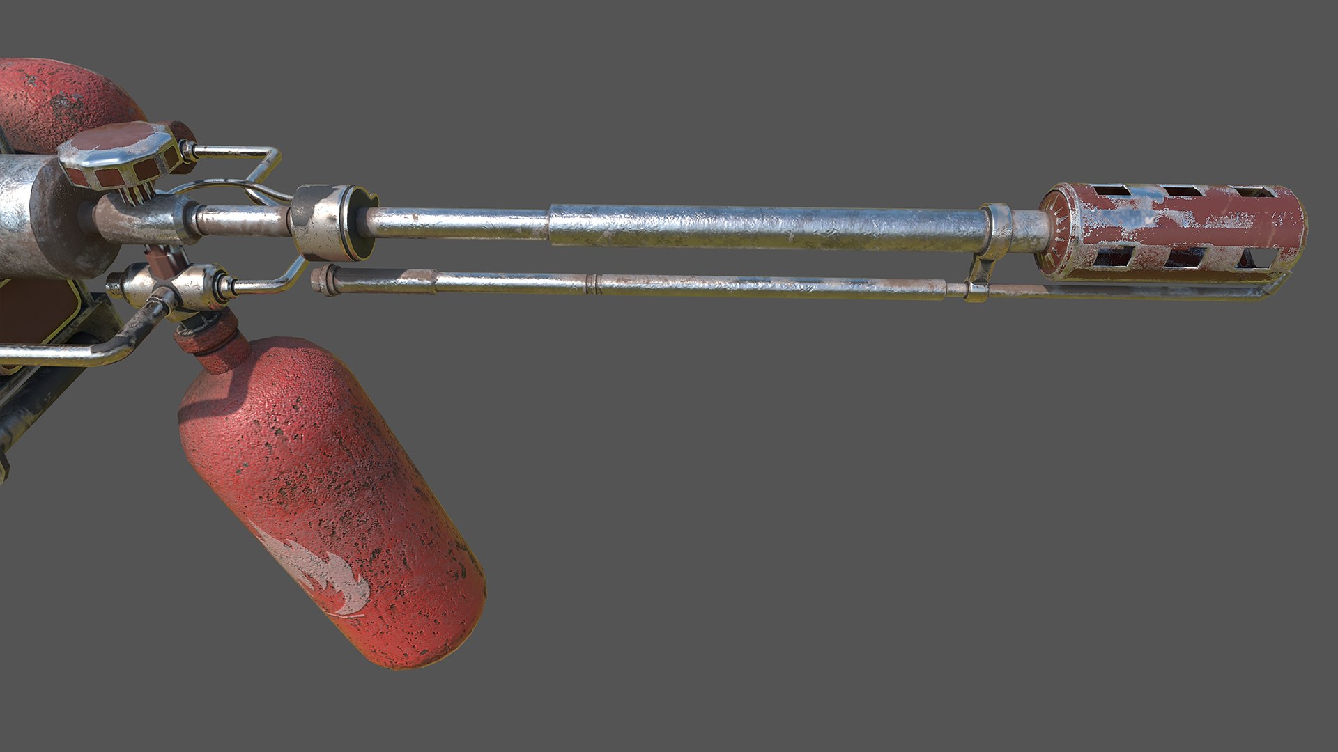 3D FlameThrower Gun Model - TurboSquid 2133469