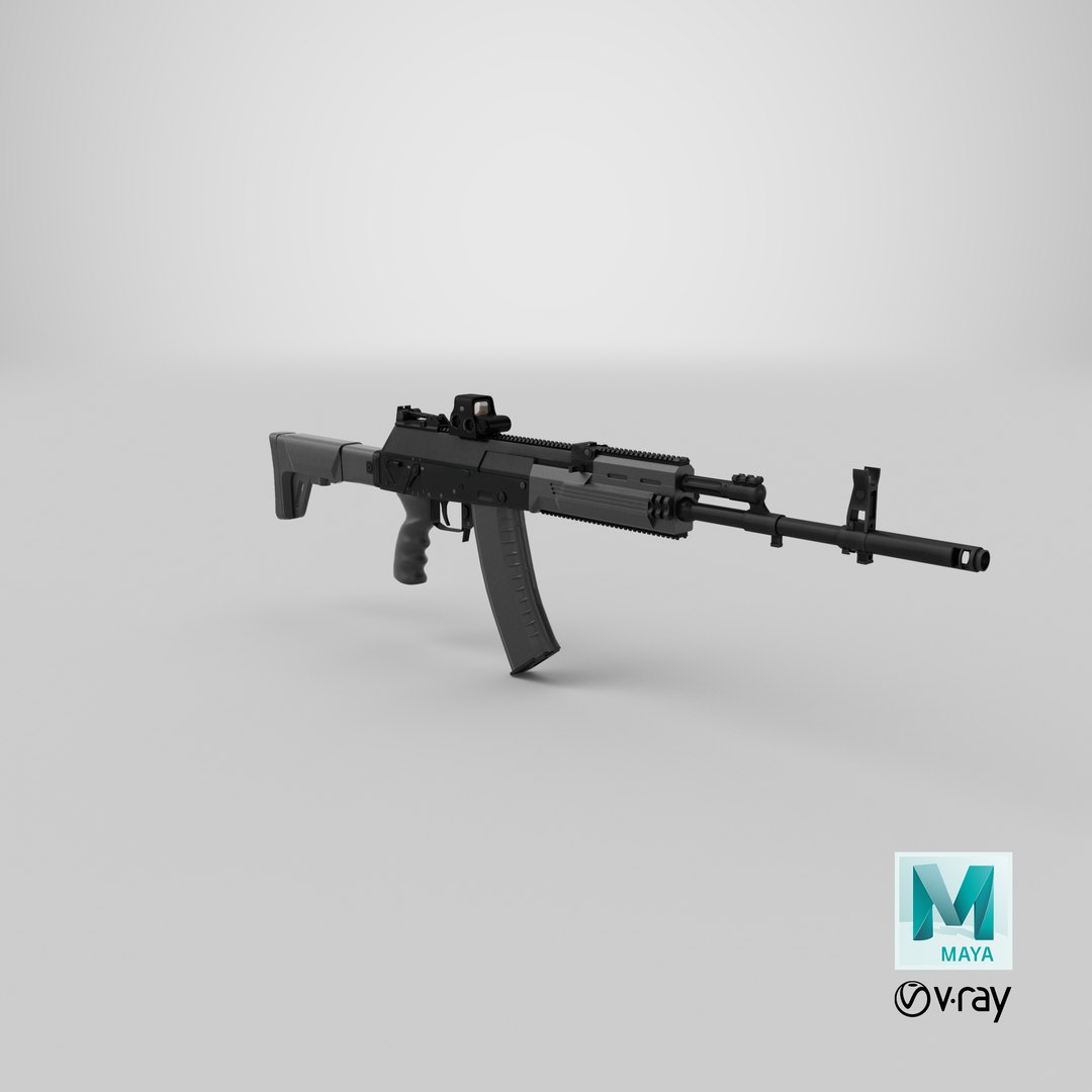 Kalashnikov AK-12 2011 With Holographic Sight New 3D Model - TurboSquid ...