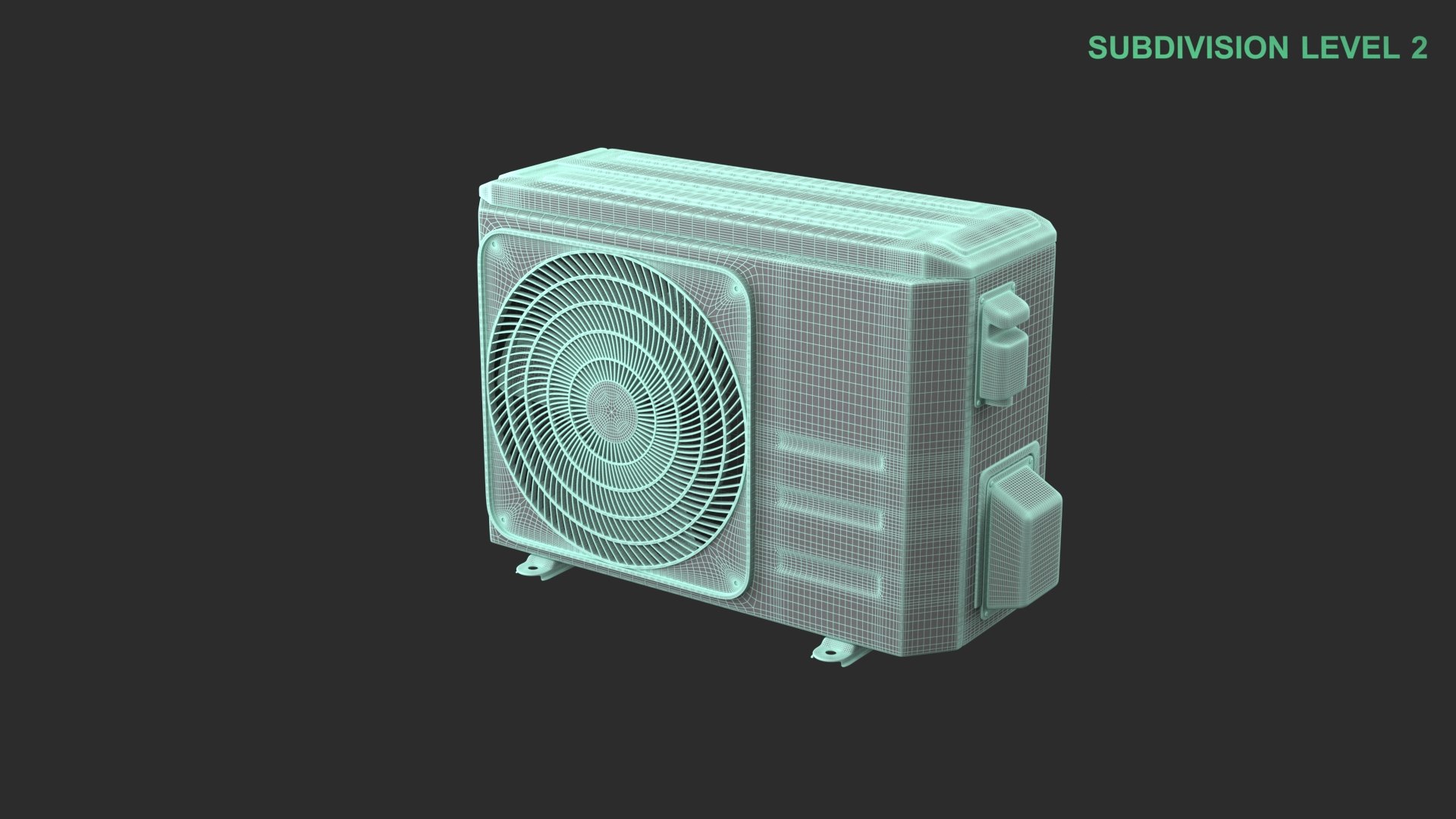 Outdoor AC Unit 3D Model - TurboSquid 2346866