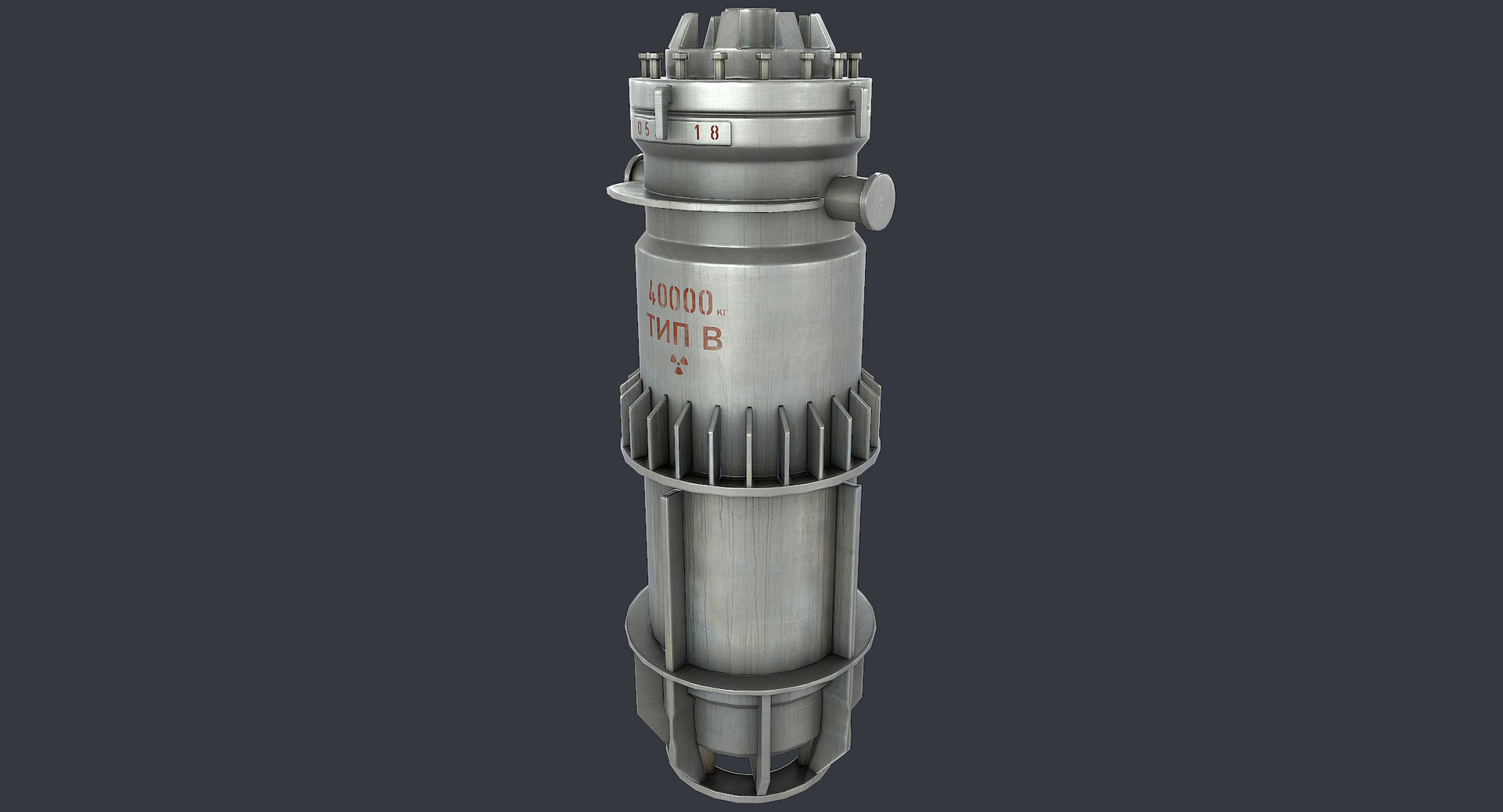 Nuclear Waste Container 3d Max