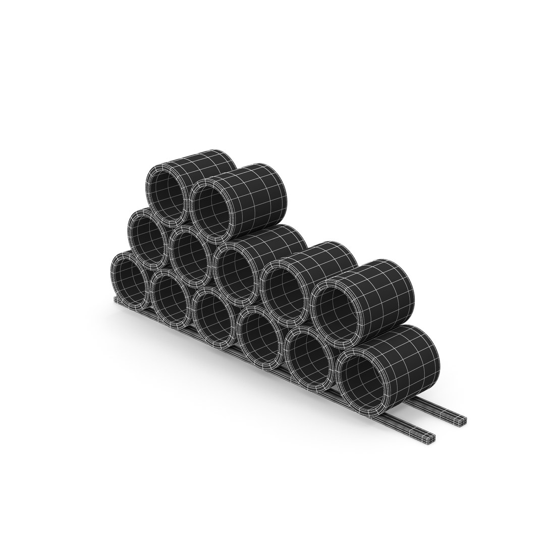 Concrete Pipes Stack 3D Model - TurboSquid 1991268
