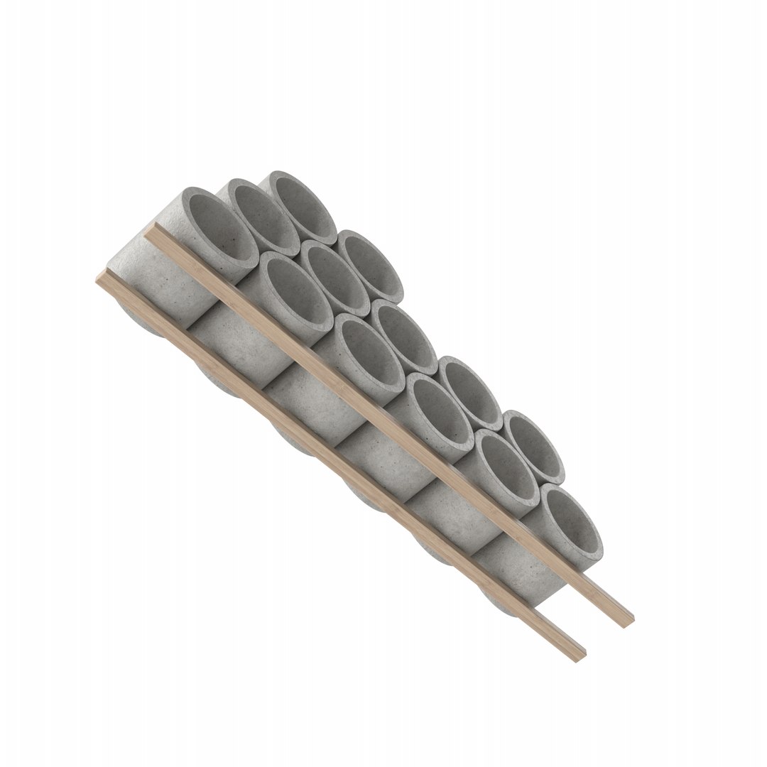 Concrete Pipes Stack 3D Model - TurboSquid 1991268